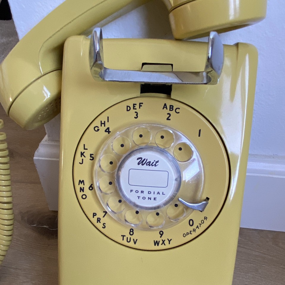 Rotary Phone Dial Card Insert "Wait For Dial Tone" Design | eBay