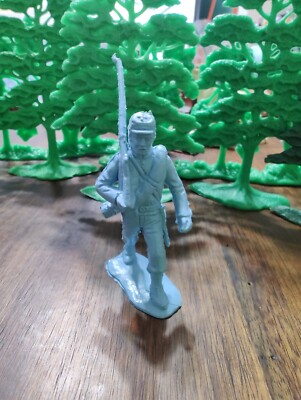 Vintage Marx Custer's Last Stand Playset Powder Blue Confederate Poses ...
