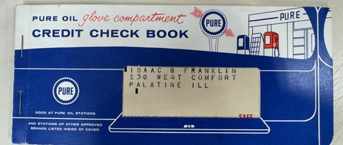 PURE GASOLINE STATION CREDIT CHECK BOOK 1959 W/CKS. | eBay