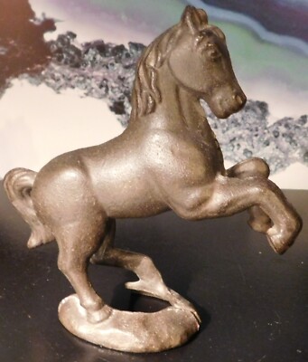 Vintage Antique Cast Iron Rearing Colt / Horse Coin Bank | eBay