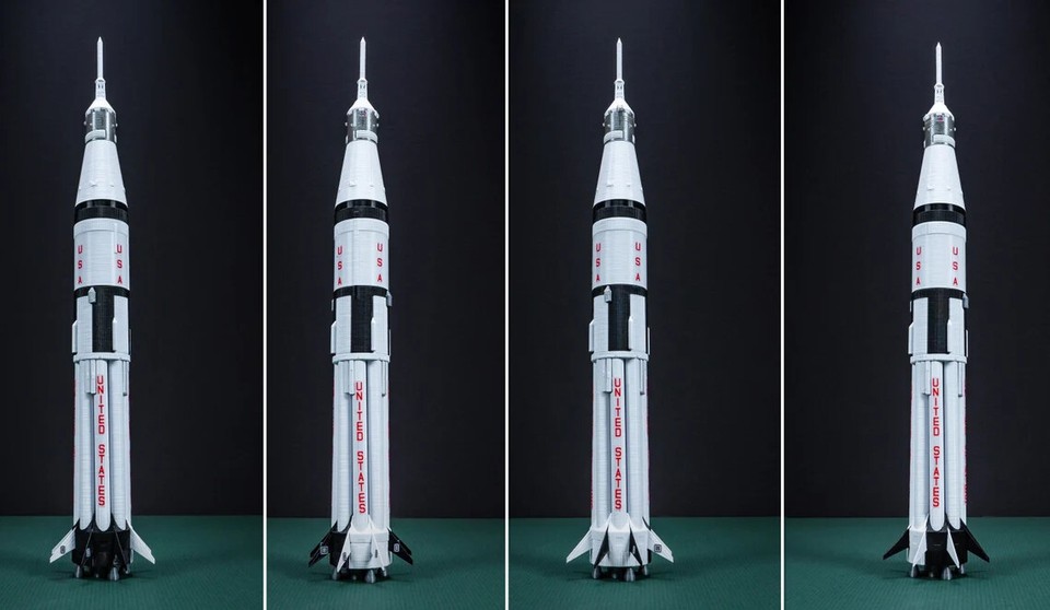 NASA Saturn 1B APOLLO 7 spacecraft launch vehicle scale model | eBay