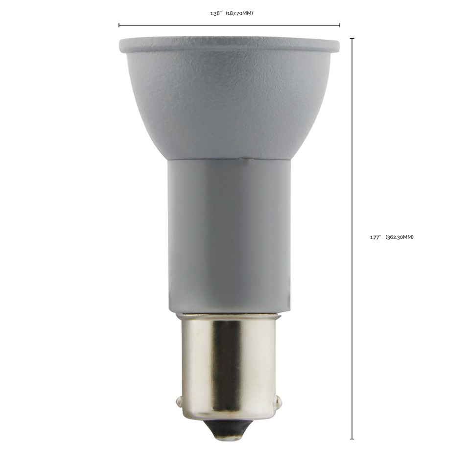 Satco S29004 3W LED 12V Elevator Bulb 12V R12 SC Bayonet BA15s 3000K ...