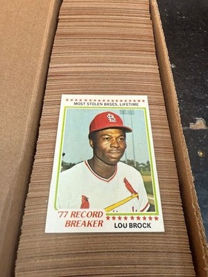 1978 Topps Baseball PARTIAL Set (550/726) VENDING CASE QUALITY SET MINT ...