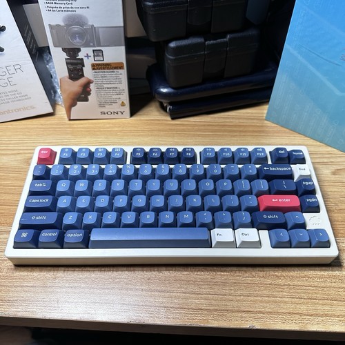 WOBKEY Rainy 75 Red White Blue Mirror Back NO RGB (Keyboard Only ...