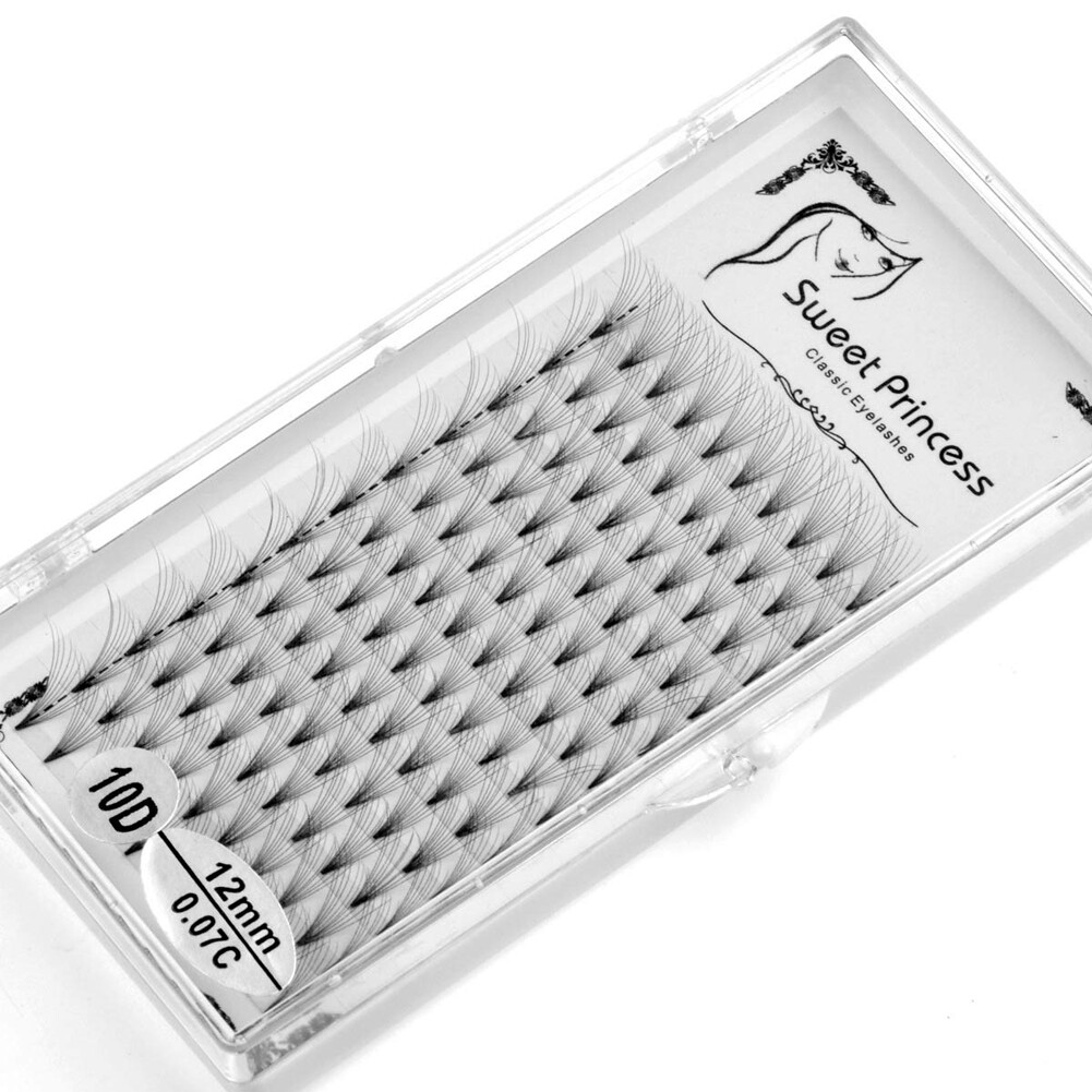 120pcs 10D Premade Volume Fans 0.07mm D Curl False Eyelashes Cluster ...