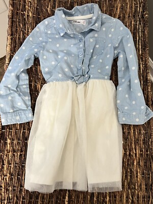 Toddler Girl Epic Threads Dress 4T Chambray Tutu | eBay