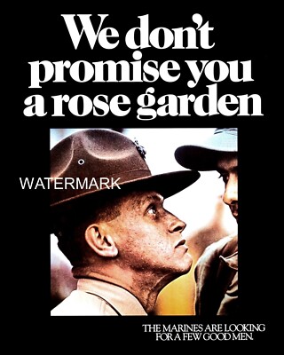 We Don't Promise You a Rose Garden US Marines USMC Army Poster 11 x 14 ...