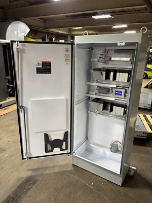 PLC Control Cabinet Allen-Bradley 1756-PA72/C Control Logix Hoffman ...