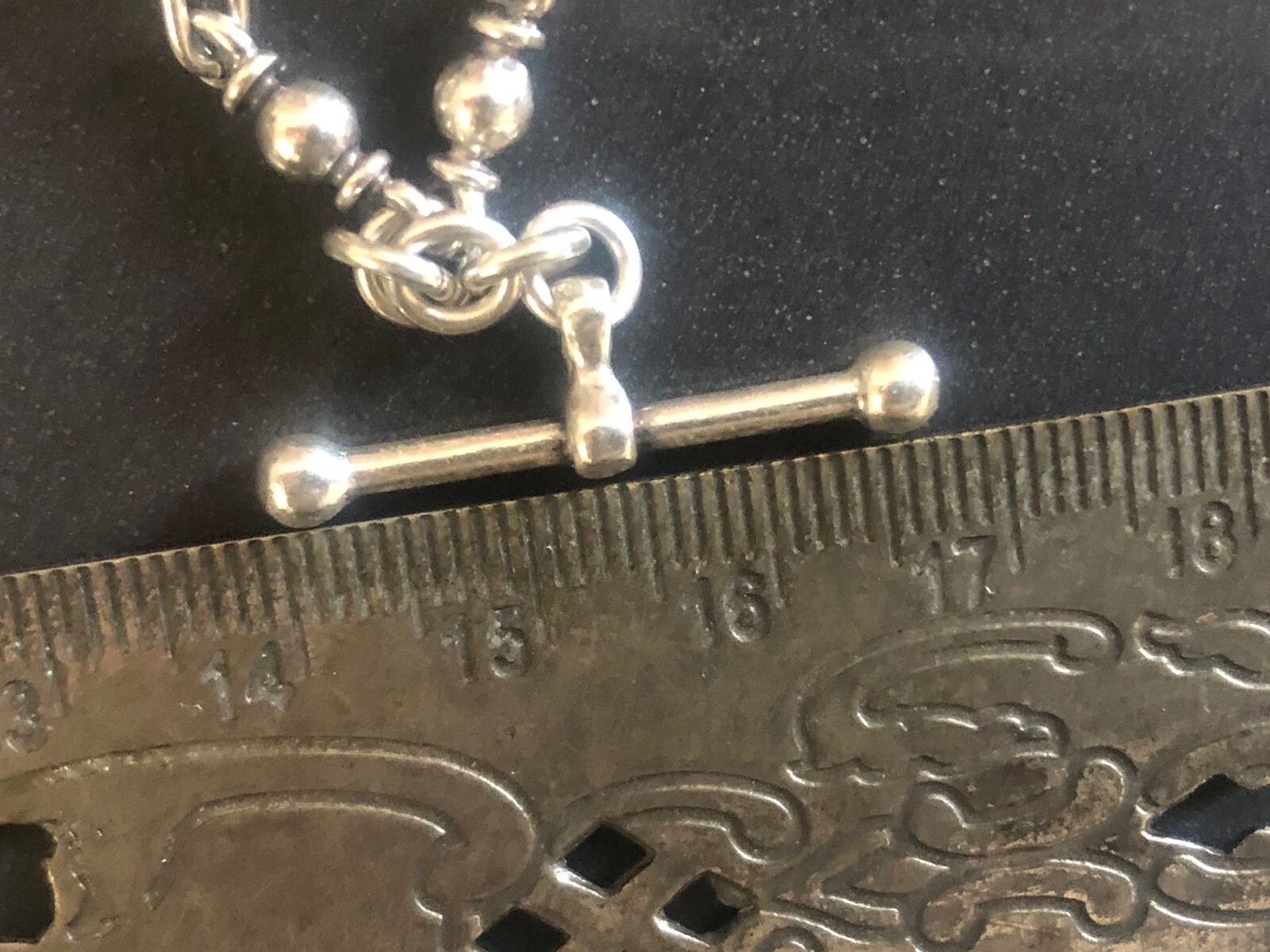 Antique Solid Silver Sterling Silver Fob Chain. Or Scrap Silver Heavy ...