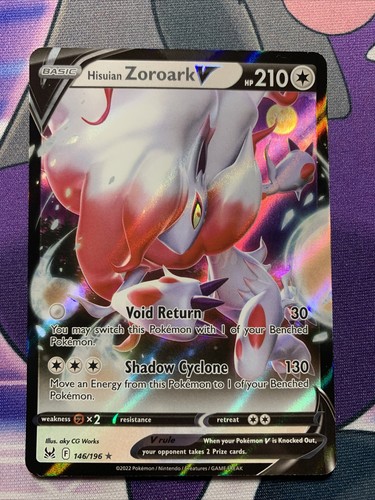Hisuian Zoroark V Lost Origin Pokemon Card! 146/196 English | eBay