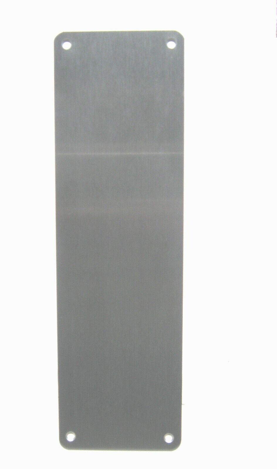 SATIN STAINLESS STEEL FINGER PLATE PUSH PLATE WITH RADIUS CORNERS ...