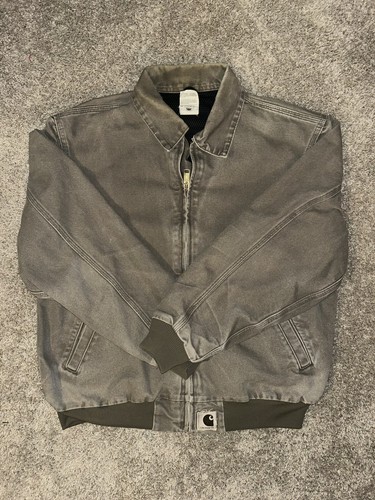 Vintage Carhartt Jacket J102 DES Size Large Duck Canvas Mesh Lined | eBay