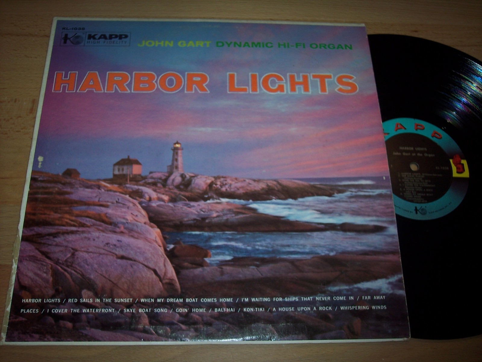 NM John Gart At The Organ Harbor Lights LP Album | eBay
