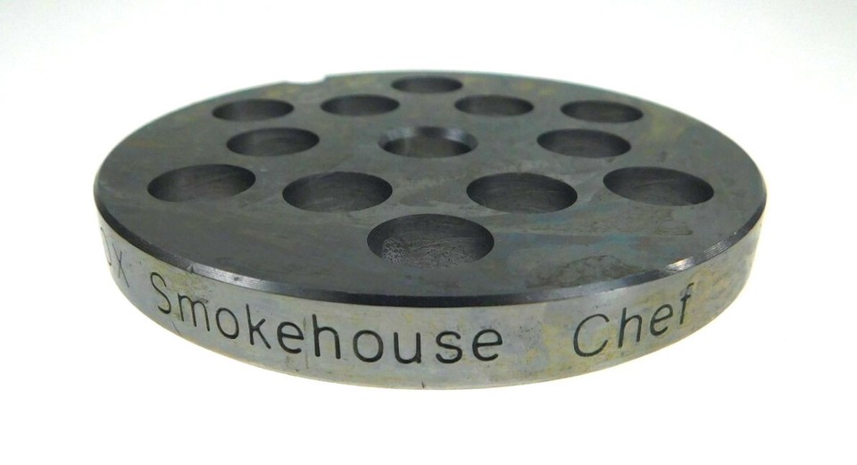 #22 x 1/2" (12mm) Stainless meat grinder plate for Universal 3 3/16 ...