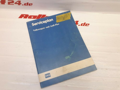 SERVIC PLAN HEFT BUCH SCHECKHEFT VW GOLF 2 JETTA 2 GX LP7V 1986 SYNCRO ...