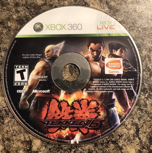 Microsoft Xbox 360 Disc Only Tekken 6 Xbox One Video Game | eBay