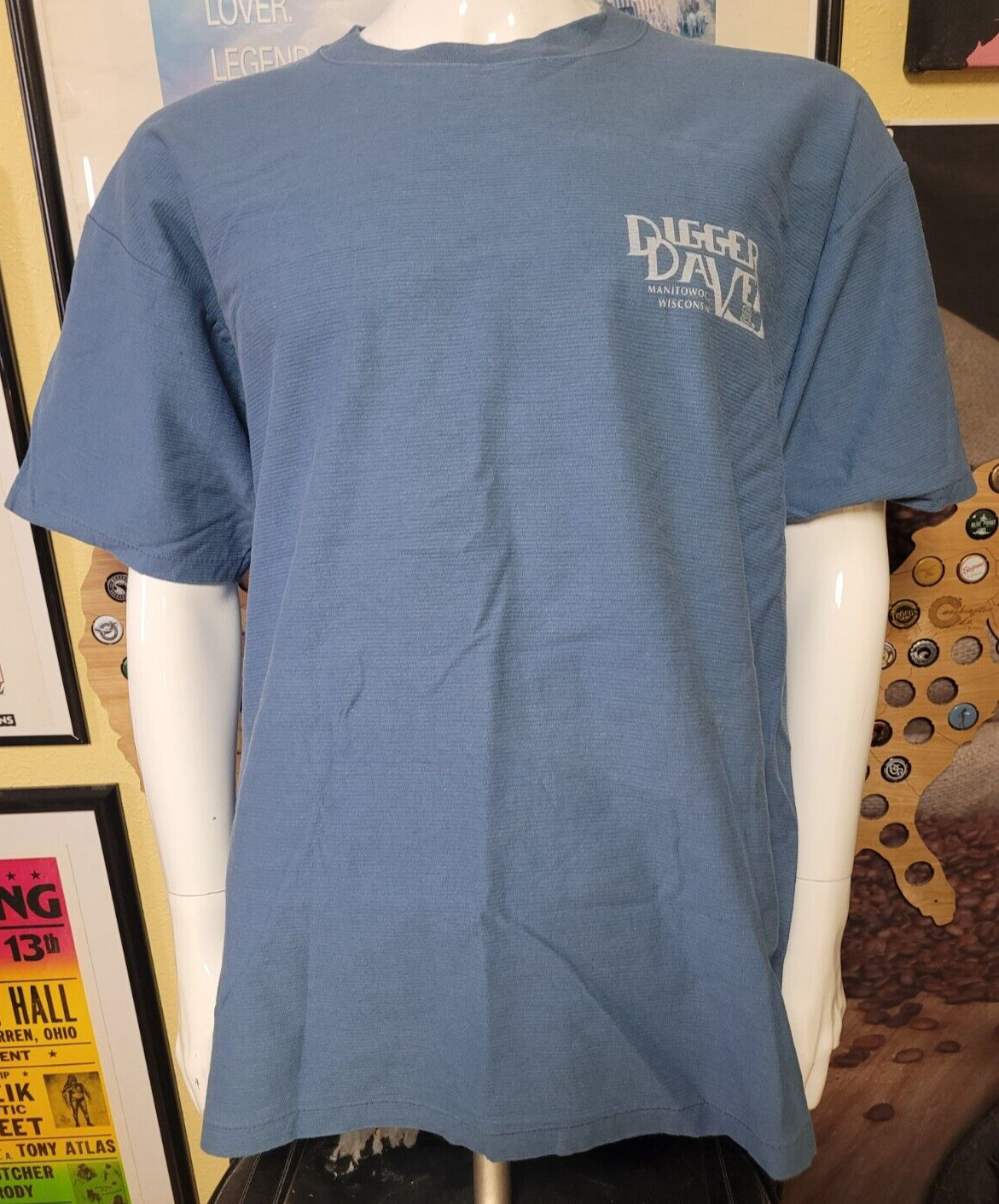 VTG 90s Digger Daves Manitowoc WI Dive Bar T Shirt XL… - Gem