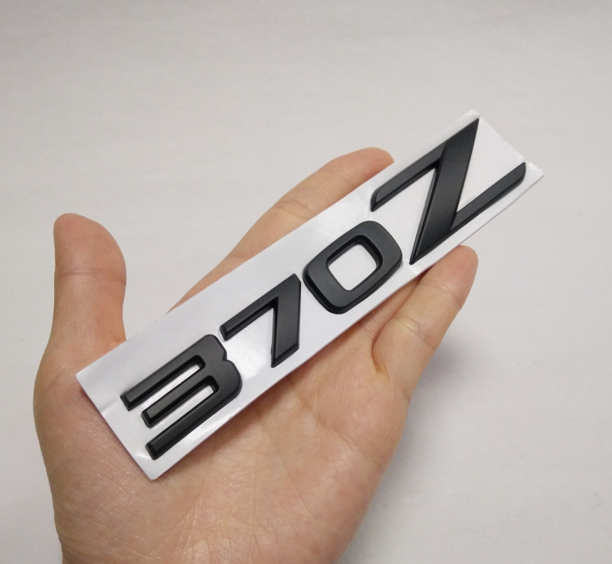 1x 370z Car Side Fender Rear Trunk Emblem Badge Decals ( black) | eBay