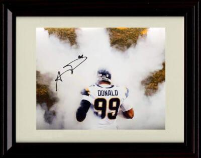16x20 Framed Aaron Donald Autograph Replica Print - Entering The Field ...