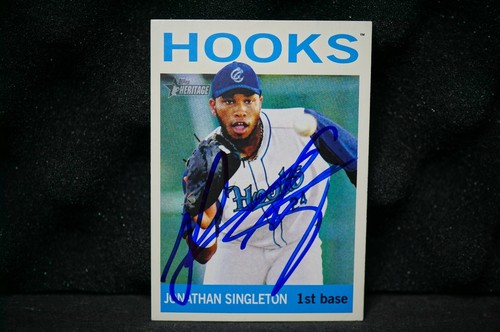 Jonathan Singleton autographed baseball card 2013 Topps Heritage #66 ...