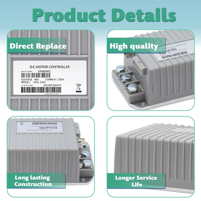 48V 250A 1515-5201 Motor Controller fit Curtis Club Car DS & Precedent ...