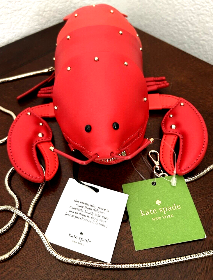 Kate Spade Red Shore Thing Lobster Crossbody Handbag Bag Purse Clutch ...