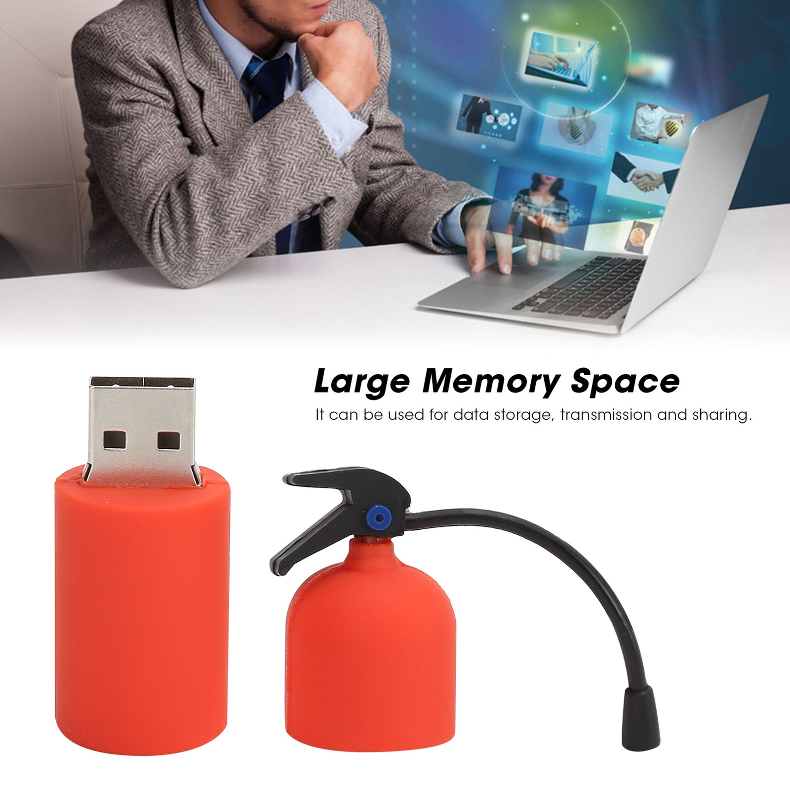 (32GB)-1 Flash Drive USB Cute Thumb Drive Cartoon Fire | eBay