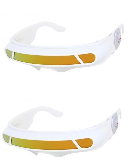 ALIEN SPACE COSTUME Party CYCLOPS Futuristic Robot SHIELD WRAP ...