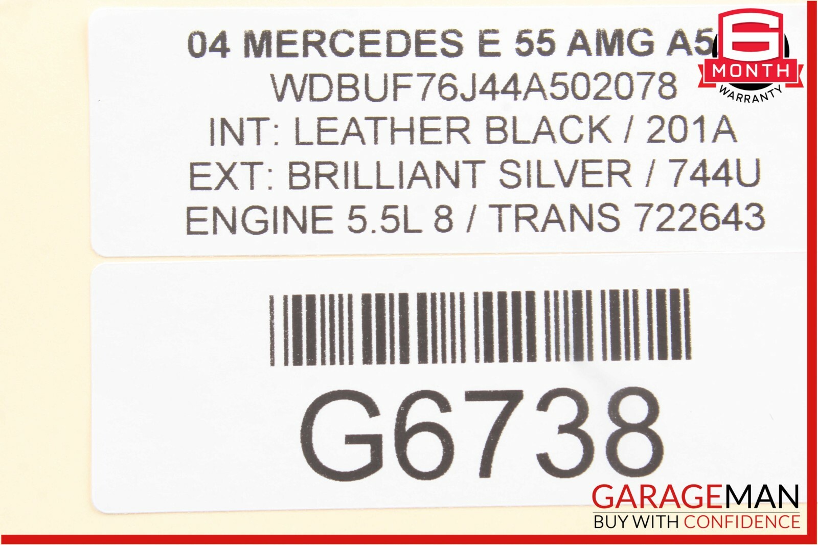 Mercedes S500 SL500 CLK55 E430 E55 AMG Throttle Body Assembly ...