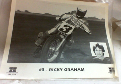 HONDA DIRT TRACK PROMO PHOTO #3 RICKY GRAHAM AHRMA VINTAGE | eBay