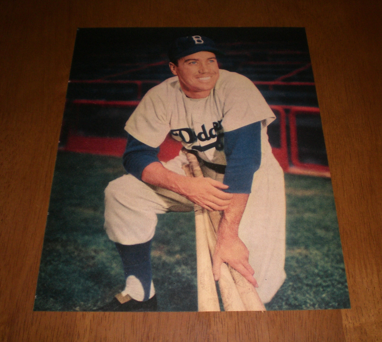 1951 BROOKLYN DODGERS DUKE SNIDER COLOR PRINT | eBay