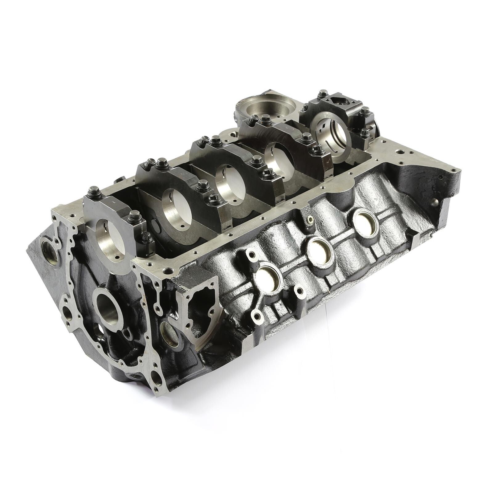 New Cylinder Block 5.7L,350 4 bolt main w mechanical fuel pump hole,1 ...