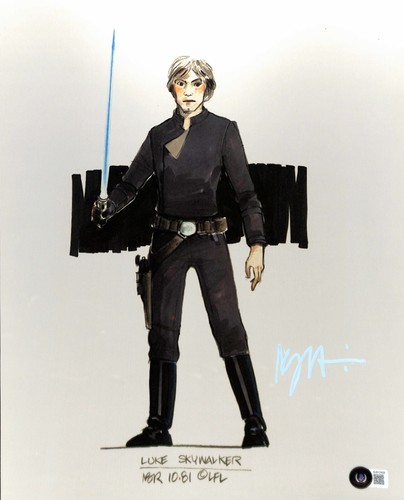 Luke Skywalker ROTJ Concept Art Nilo Rodis-Jamero Signed 11x14 Photo ...