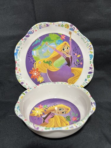 Zak Designs Melamine Disney Princess Bowl and Plate Rapunzel Tangled ...