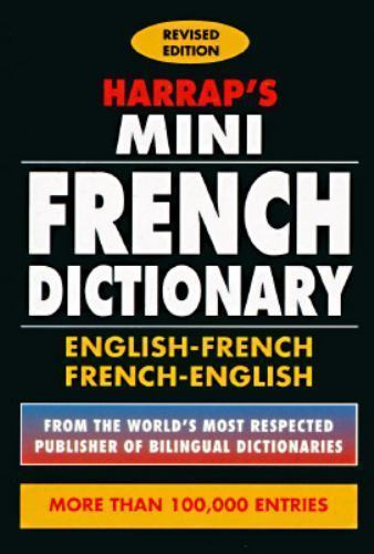 Harrap's Mini French Dictionary by Michael Janes (1994, Perfect ...