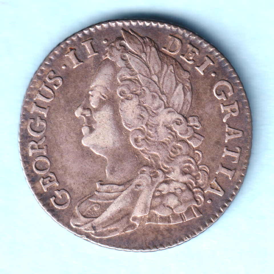 Great Britain. 1743 George 11 - Shilling.. Roses in angles.. VF | eBay