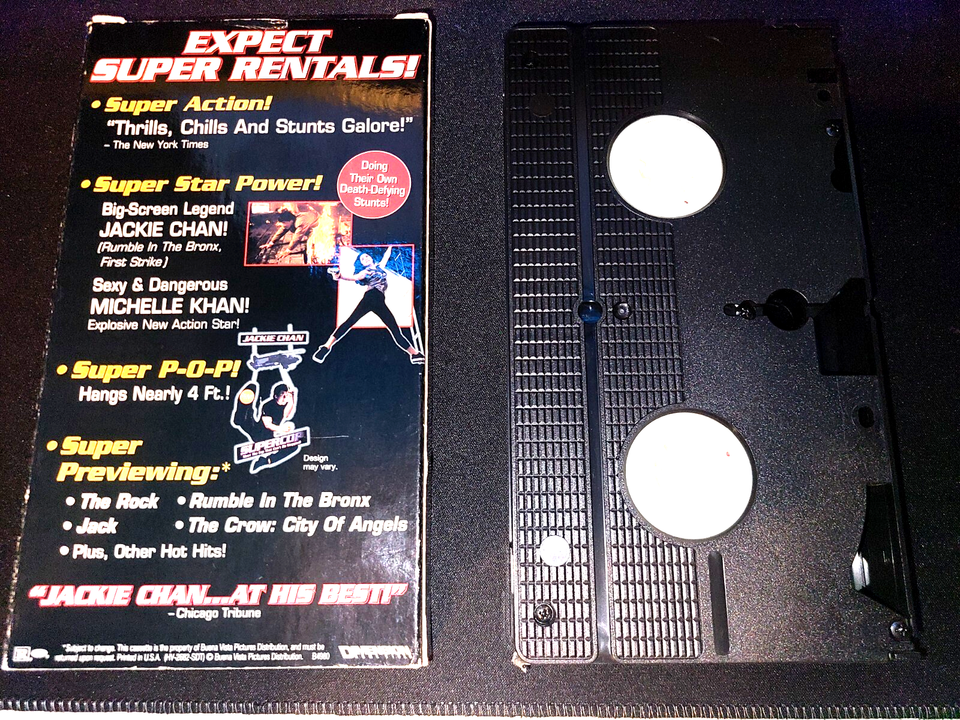 Supercop (VHS, 1997) Jackie Chan DEMO Video Tape Rare 786936025576| eBay