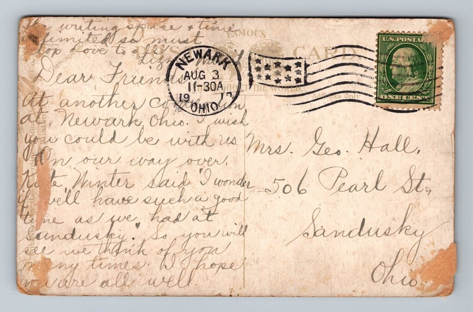 Newark OH-Ohio, Along the Interurban Road, Vintage Postcard | eBay