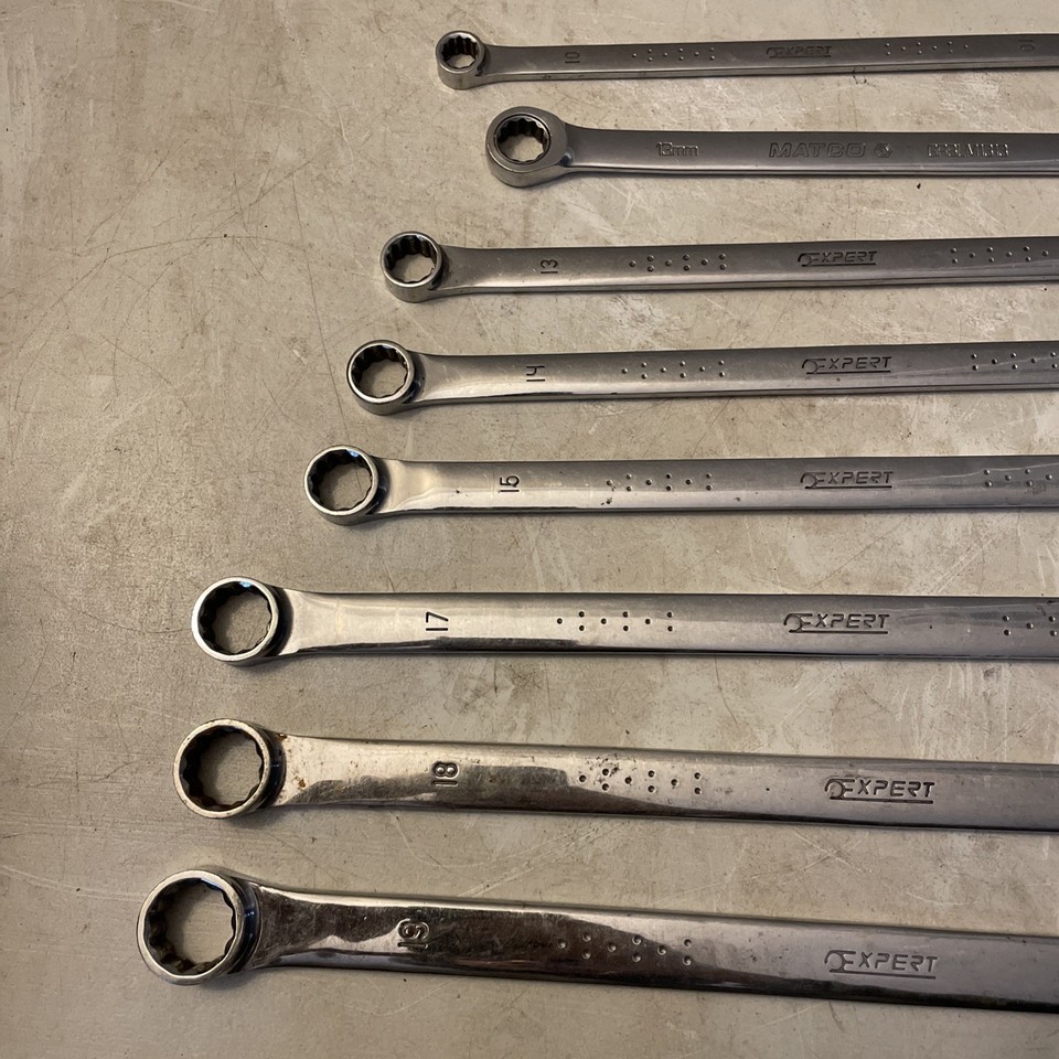 Expert Mac Tools Metric Double Box-end Offset Ratchet Wrenches 19-17 15 ...