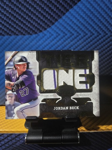 2025 Topps Tier One- #T1RD-JB Jordan Beck Tier 1 Game Used Relic Die ...