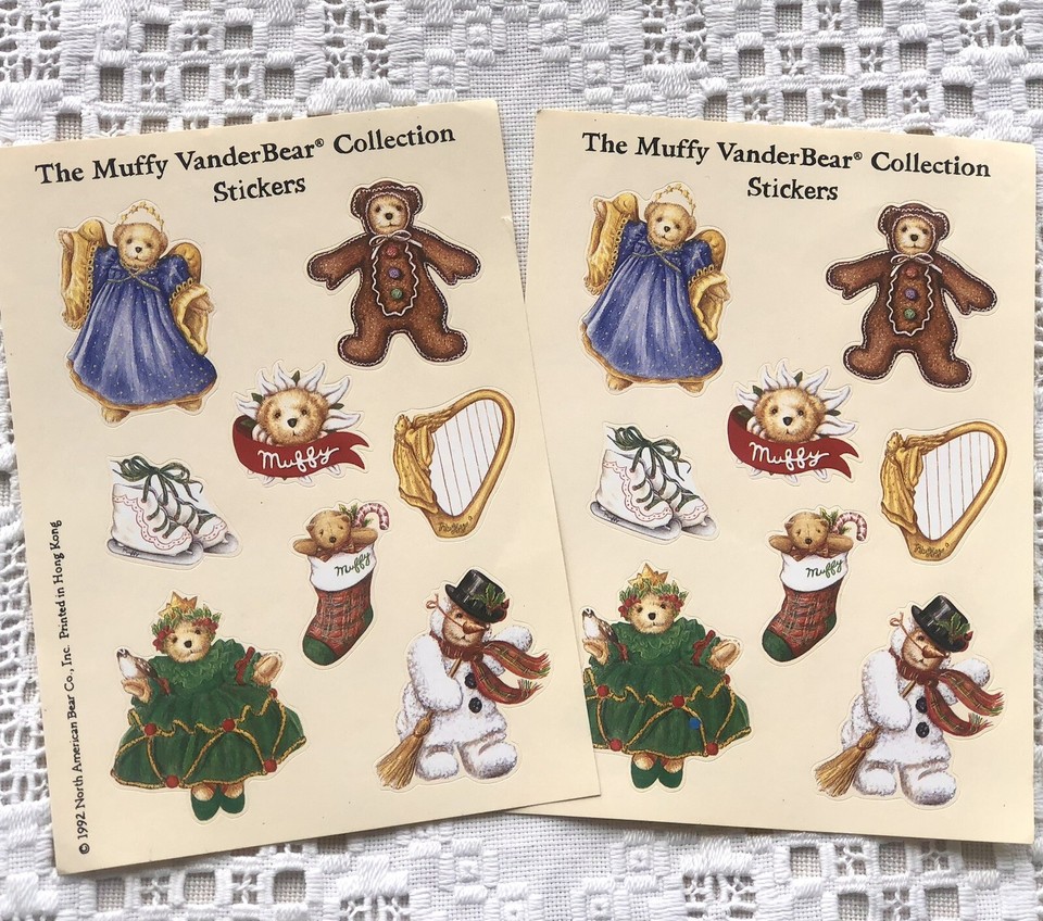 Vintage 1992 MUFFY VANDERBEAR Muffy Mail 16 Stickers ~Perfect For ...