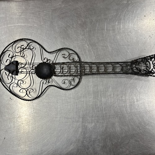 Stylish Large Metal Wire Guitar, Music / Instrument Décor, Iron Wall ...