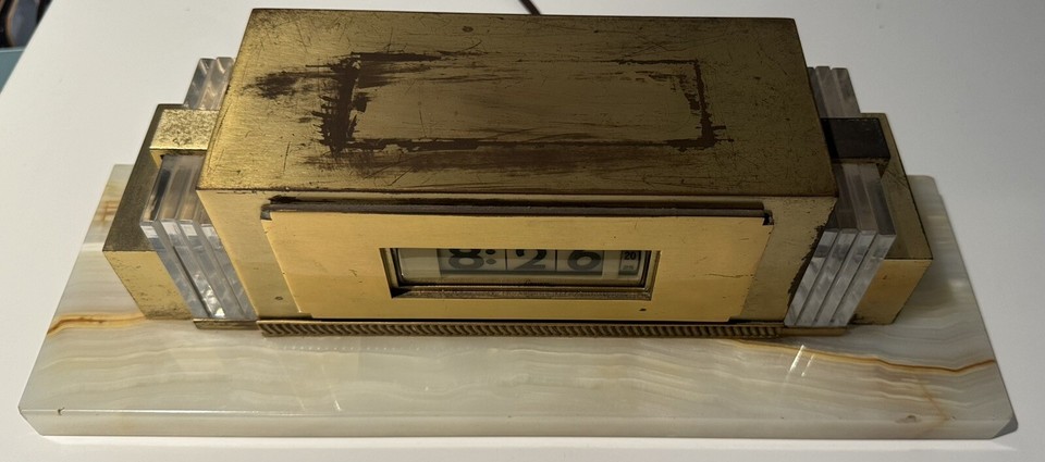 1940’s Lawson Time Co Art Deco Clock Vintage Antique | eBay