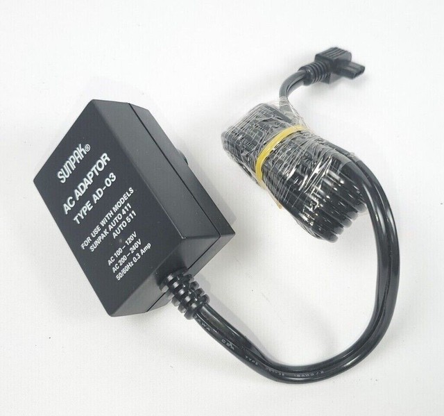 Sunpak AC Adapter for Auto 411 / 511 TYPE AD-03 TESTED for sale online ...