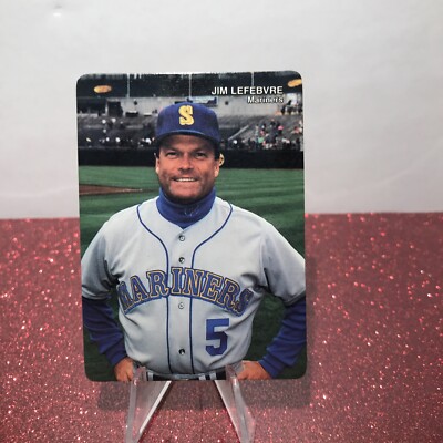 1990 Mother's Cookies Seattle Mariners Stadium Giveaway Jim Lefebvre | eBay