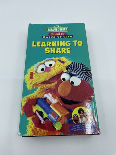 Sesame Street LEARNING TO SHARE Vhs Video Tape 1996 Muppets CTW Jim ...