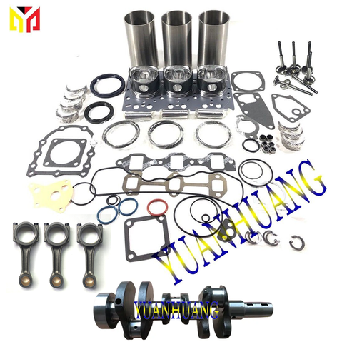 3TNV82 Engine Rebuild Kit Crankshaft Con Rod Valve For Yanmar Tractor ...