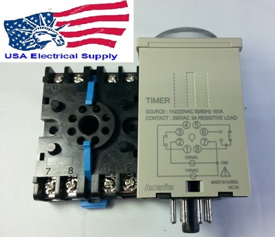 ATE-60S Autonics Analog Timer It Was Replacement ATE8-46 With Socket ...