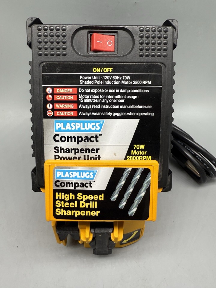 Plasplugs Compact High Speed Steel Drill Sharpener | eBay