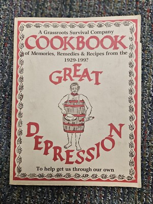 Signed Grassroots Survival Company Cookbook Of The Great Depression | eBay